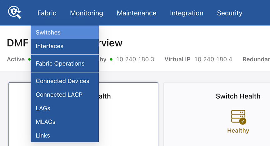 DMF Deployment Guide - Installing DMF Switches - Arista
